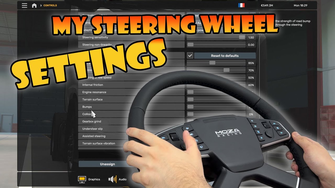 My Steering Wheel SETTINGS #2 in Euro Truck Simulator 2 | MOZA TSW ...