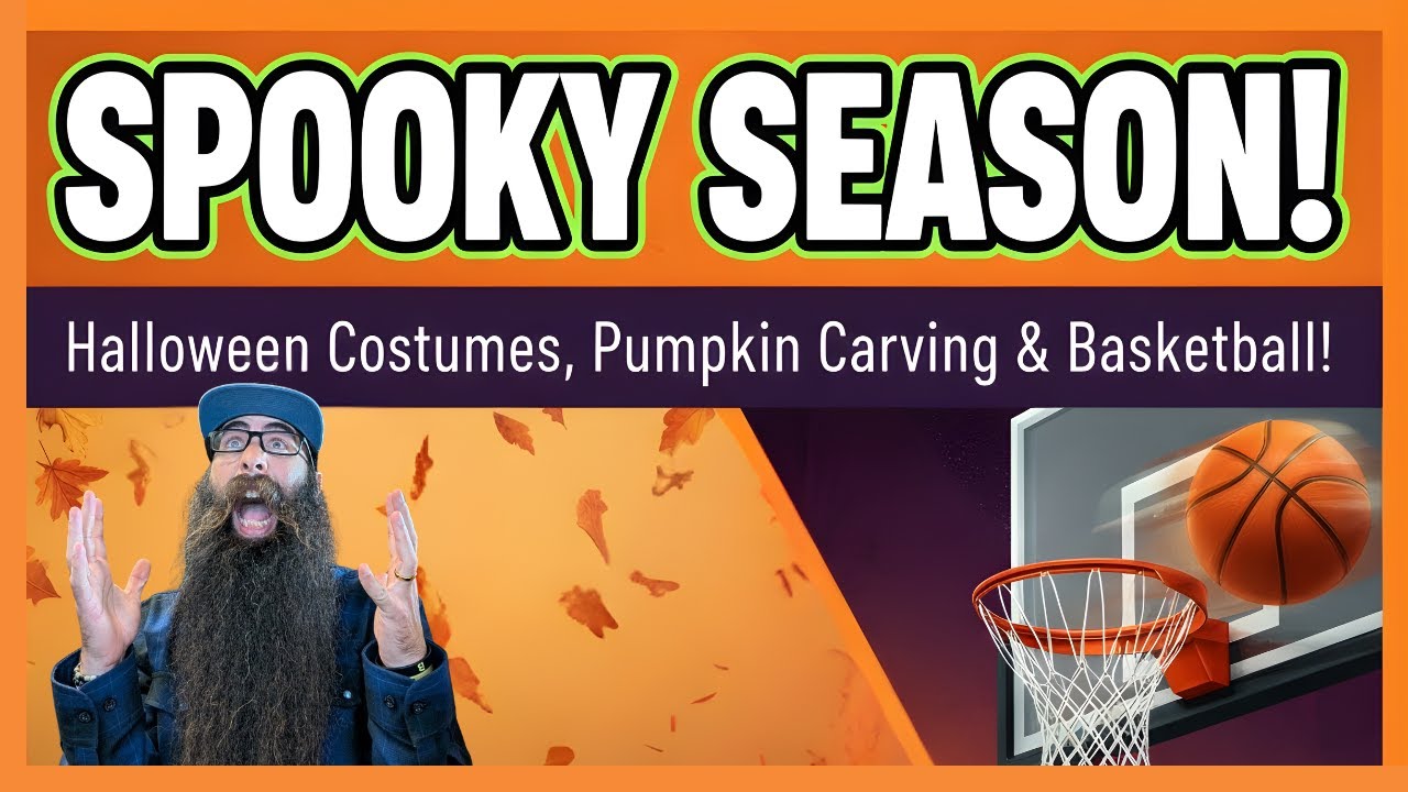 SPOOKY SEASON! Halloween Costumes, Pumpkin Carving & Basketball - YouTube