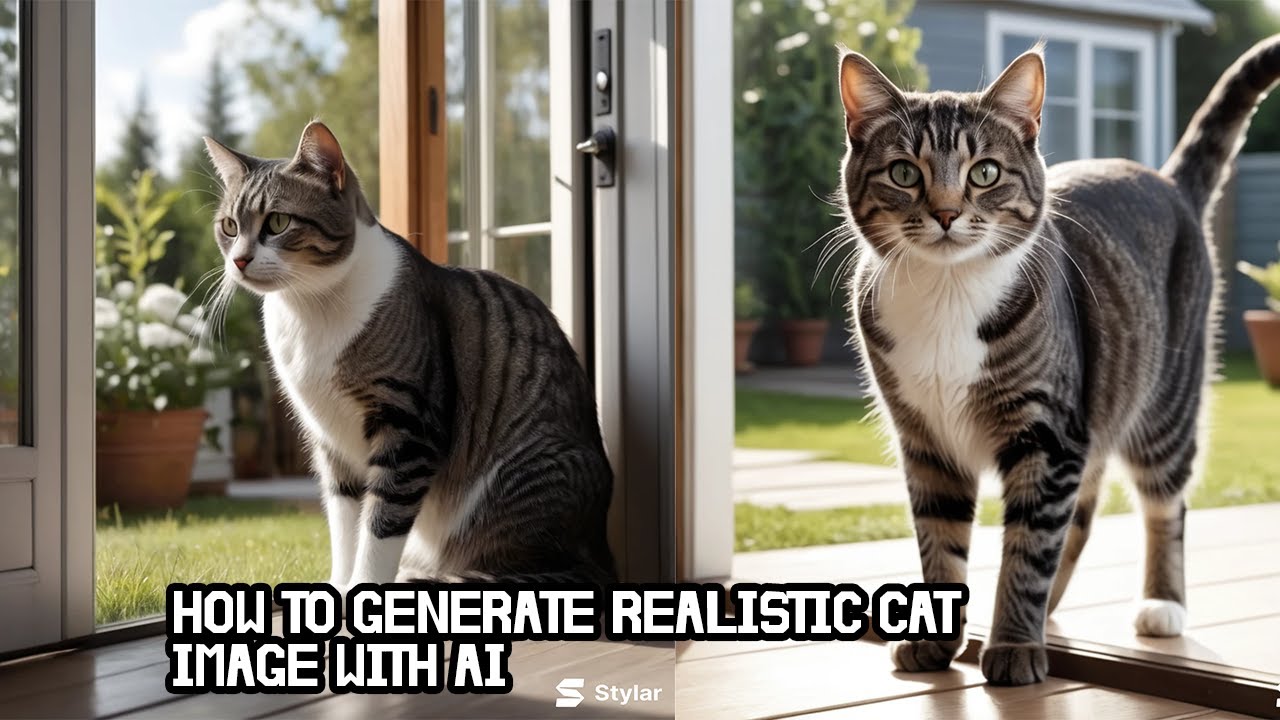 How To Generate Realistic Cat Image With AI In Stylar AI - YouTube