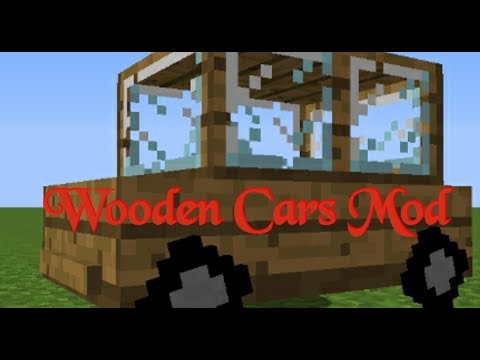 Wooden Cars Mod In Minecraft PE! - YouTube