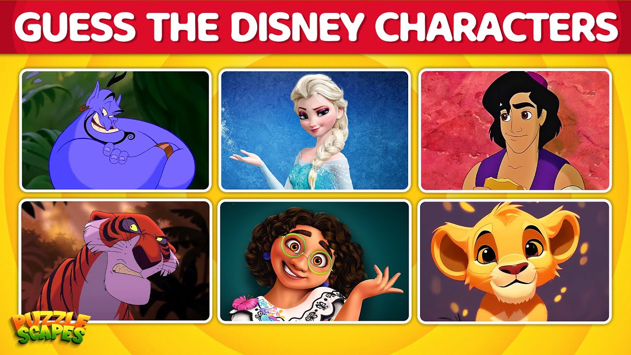 Guess the Disney Characters | Can You Name These Famous Disney ...