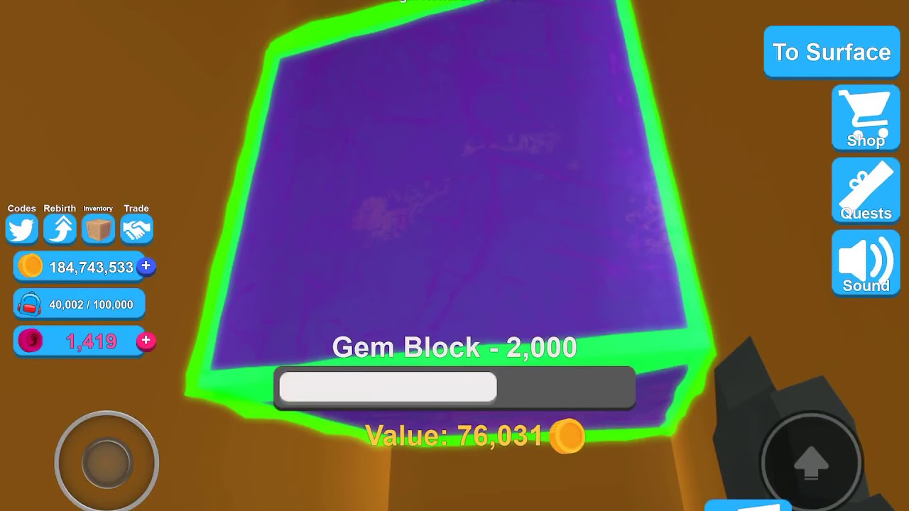 Mining simulator how to rebirth quickly - YouTube