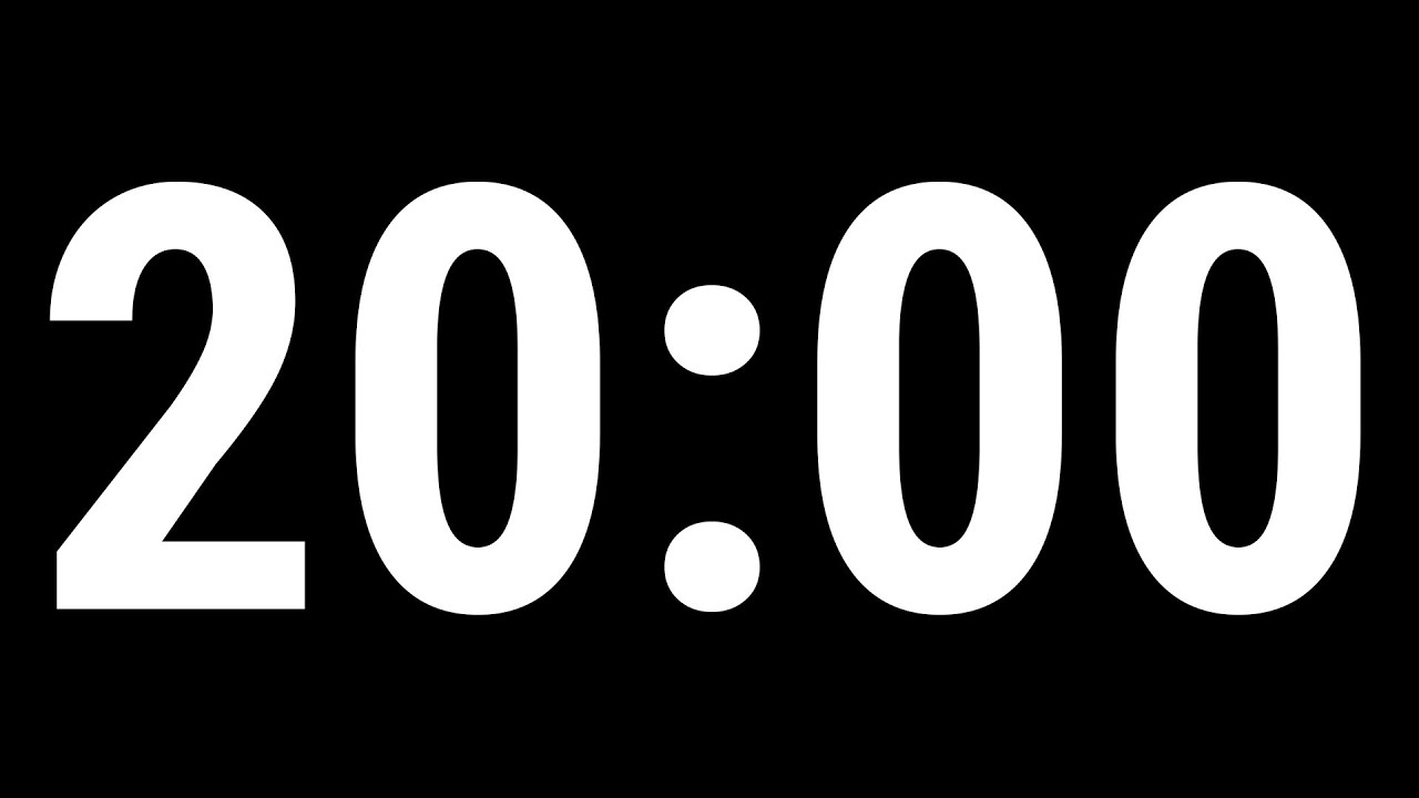 20 Minute Timer with Alarm | No Ads - YouTube