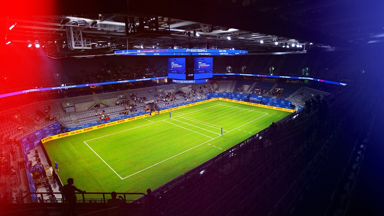Fistball World Championship 2023 - Setting up the SAP ARENA - YouTube