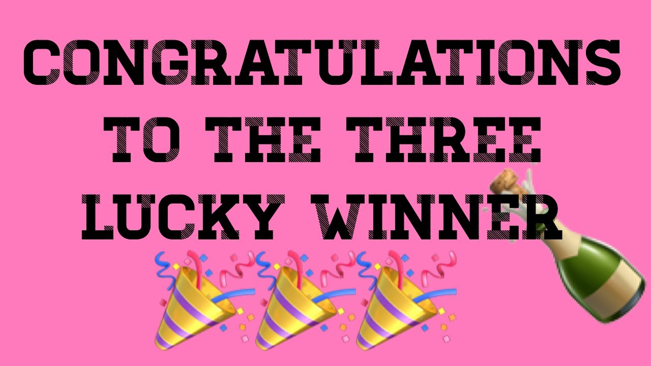 Picking the three winners - YouTube
