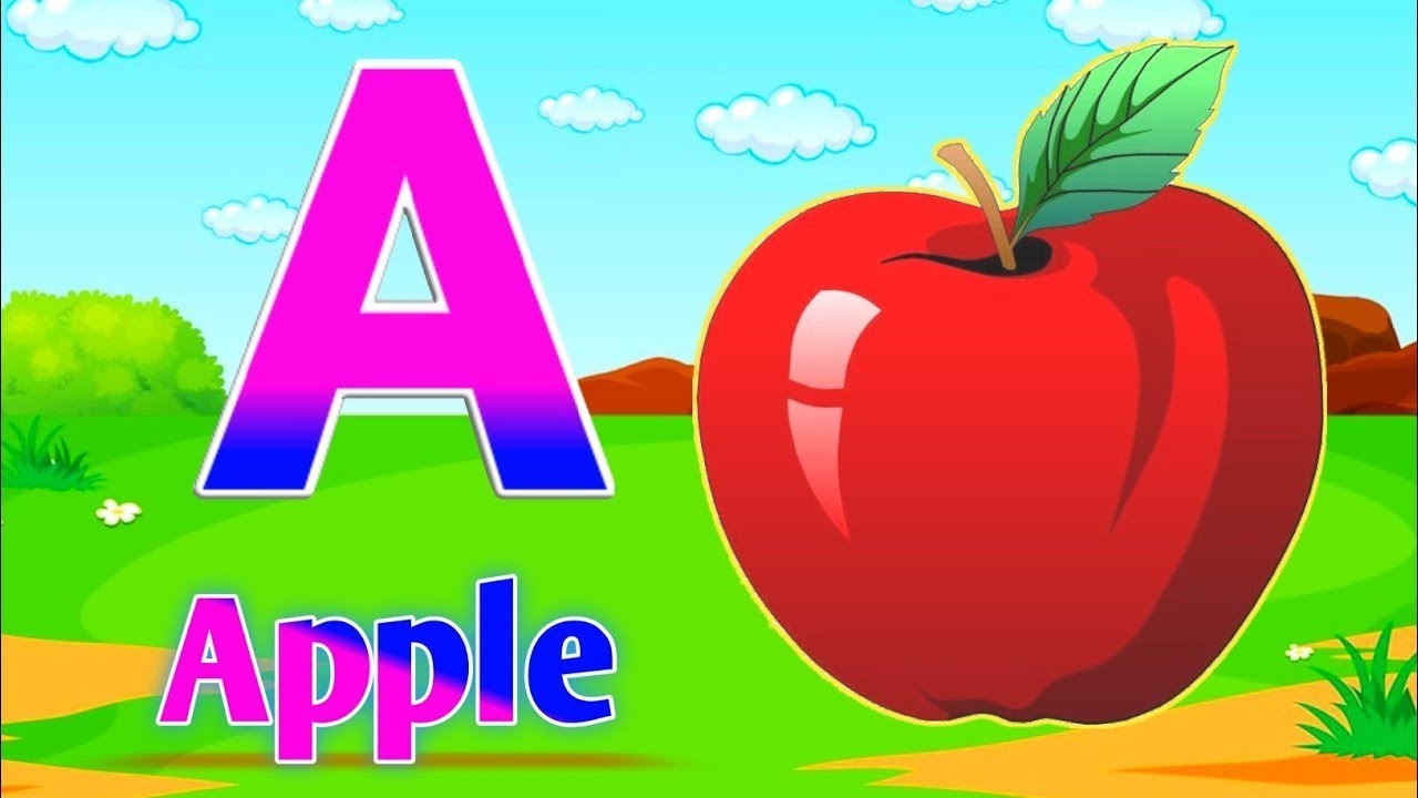 A is for Apple,B for ball, Alphabets with Pictures, abc Songs, PHONICS ...