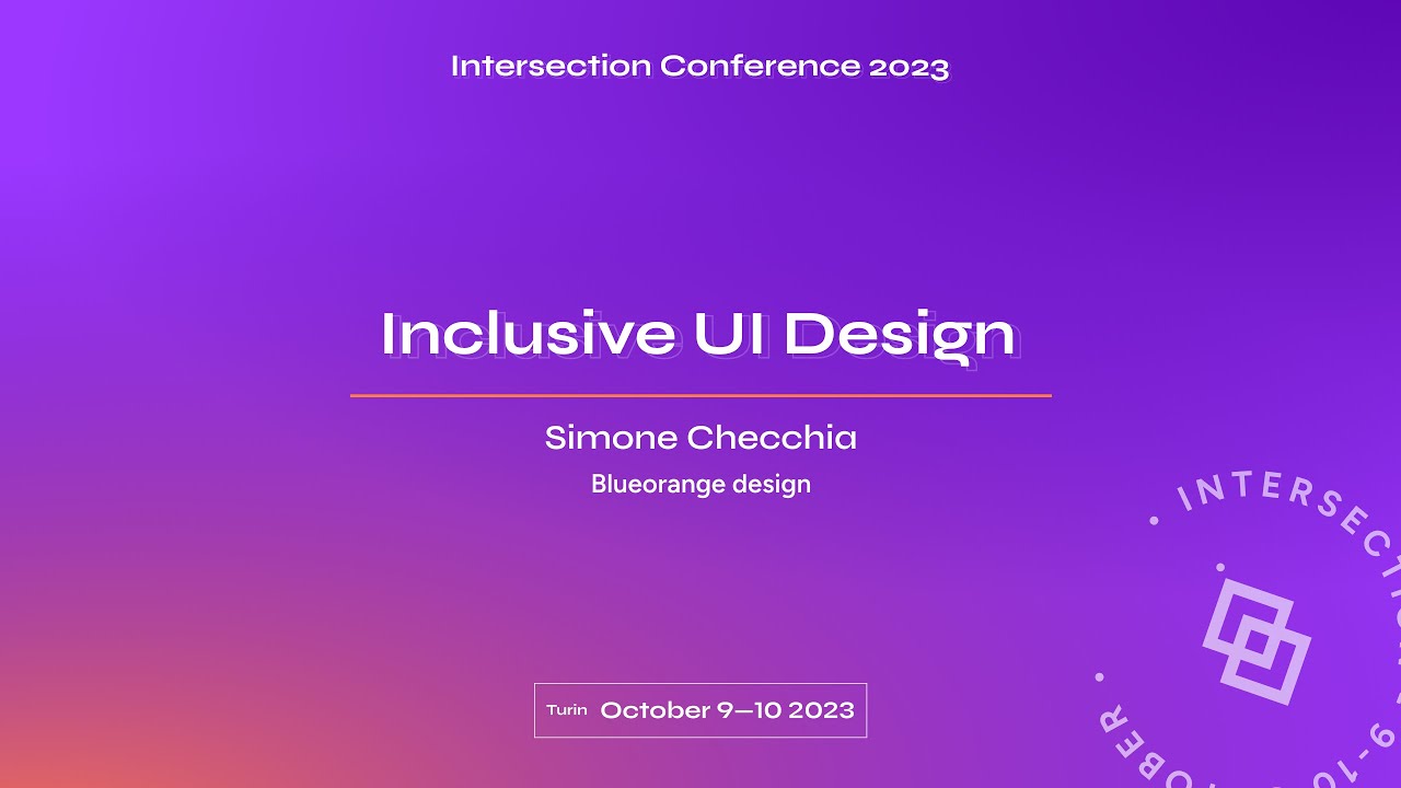 Inclusive UI design - YouTube
