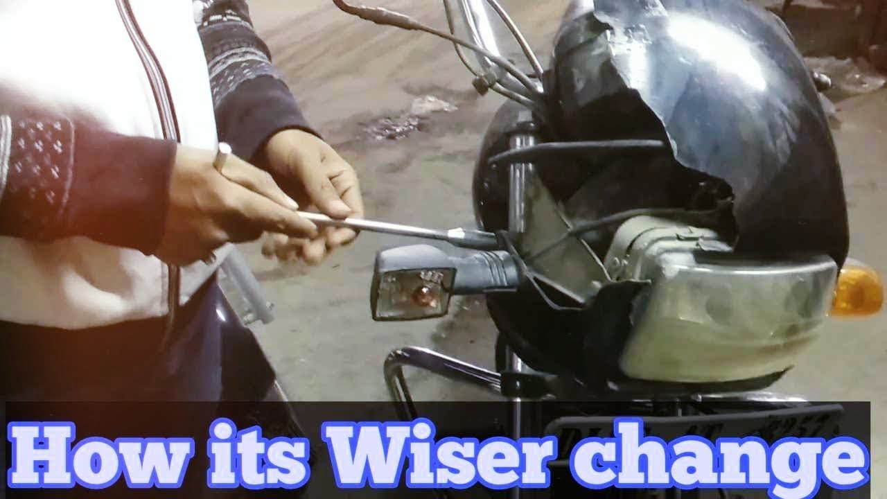 SPLENDOR PLUS II WISER CHANGE II HEADLIGHT CLEAN - YouTube
