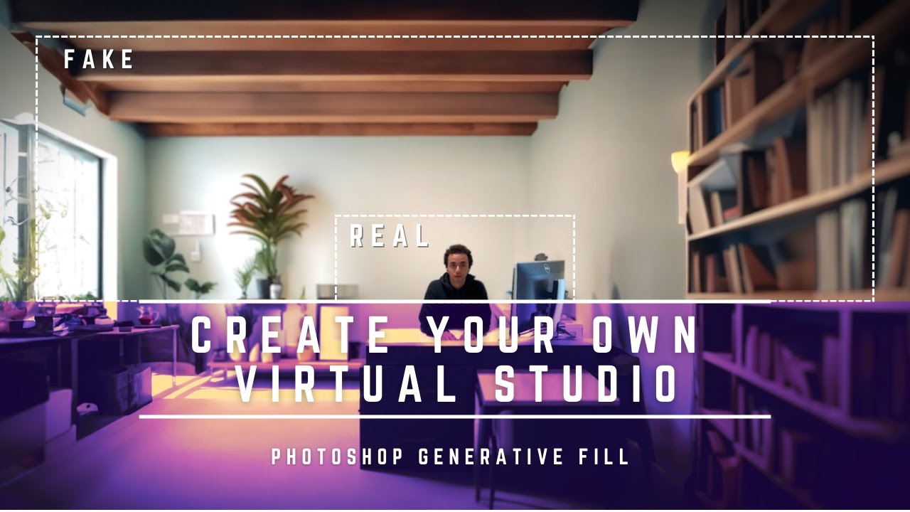 Create Your Own Virtual Studio Using Photoshop Generative Fill - YouTube