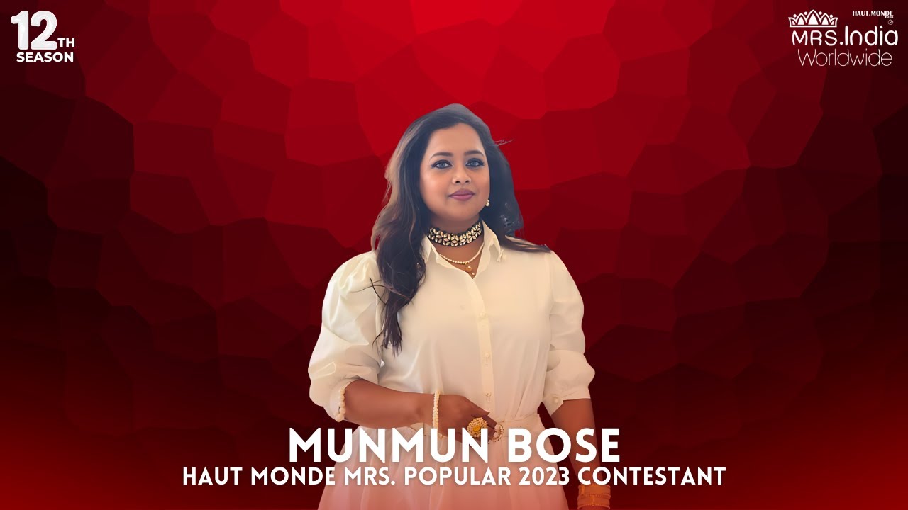 Munmun Bose | Mrs. Popular 2023 - YouTube