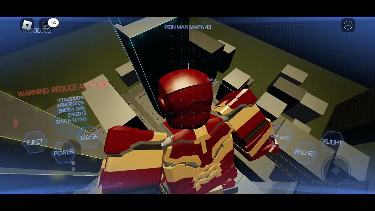 My brother sunny play Ironman simulator - YouTube