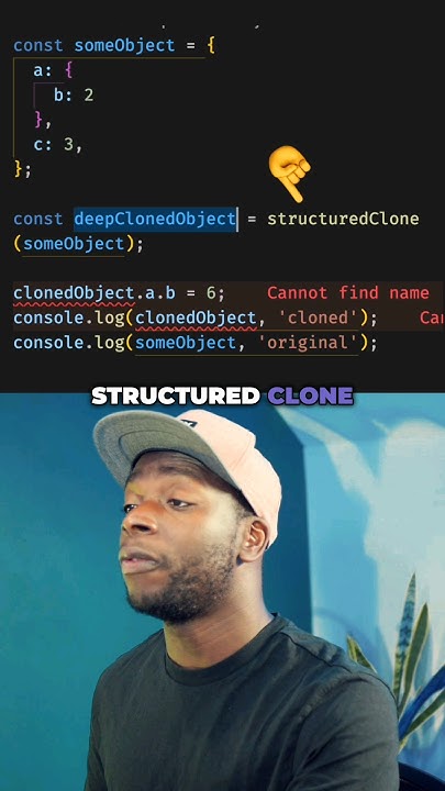 How You Should Clone Object #javascript #tips #programming - YouTube