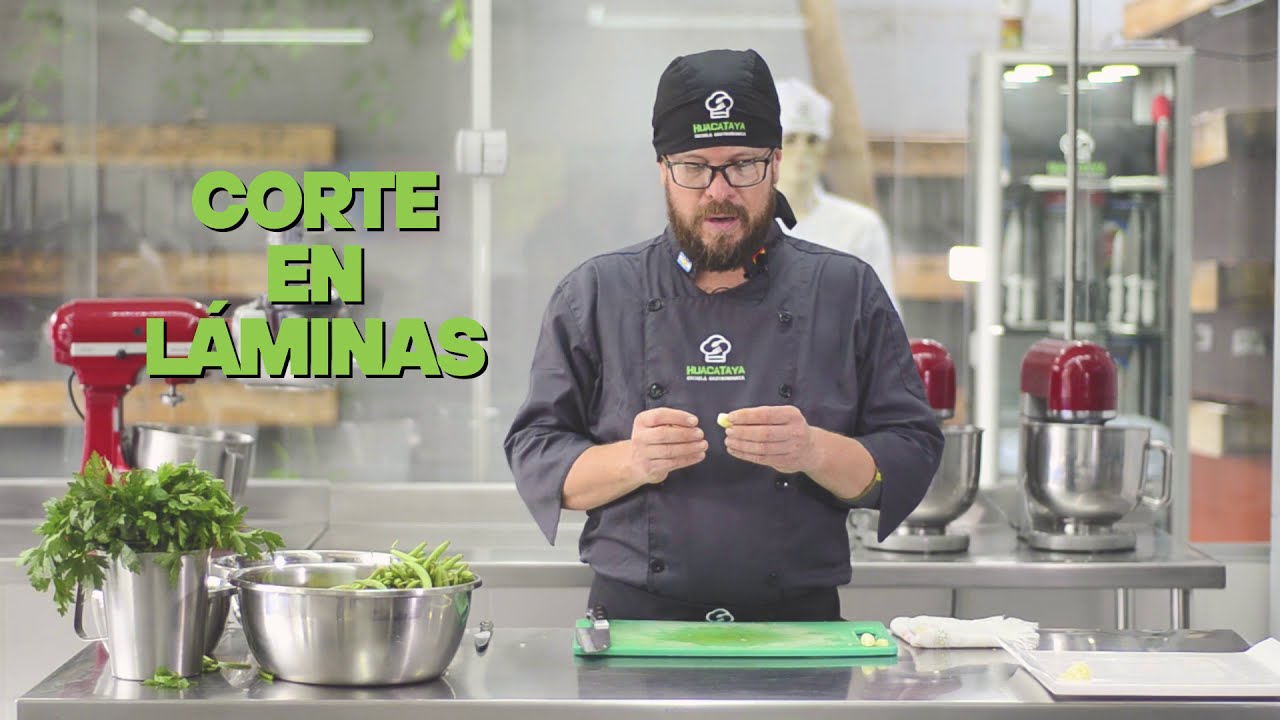 CORTE BRUNOISE Y LÁMINA EN AJO - YouTube