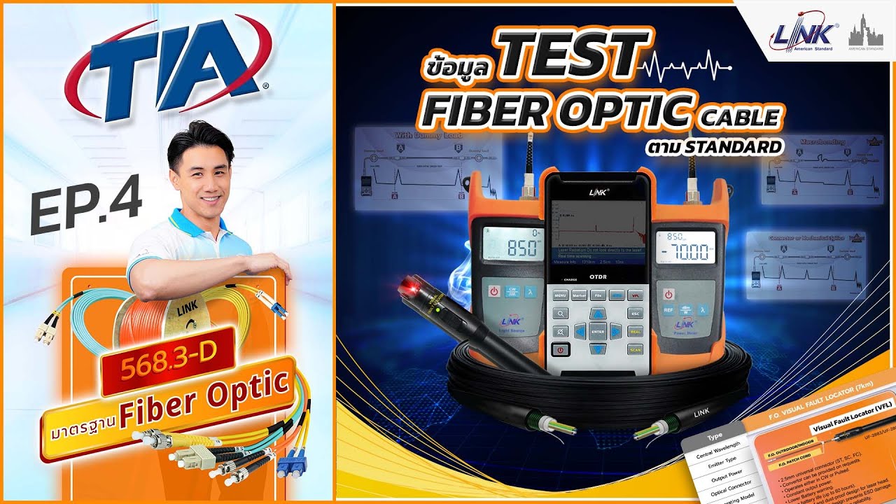 สรุปมาตรฐาน FIBER OPTIC (TIA 568.3-D) EP.4/4 - YouTube
