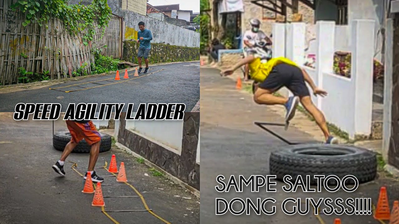 TRAINING SPEED AGILITY QUICKNESS (SAQ) LADDER !!! - YouTube