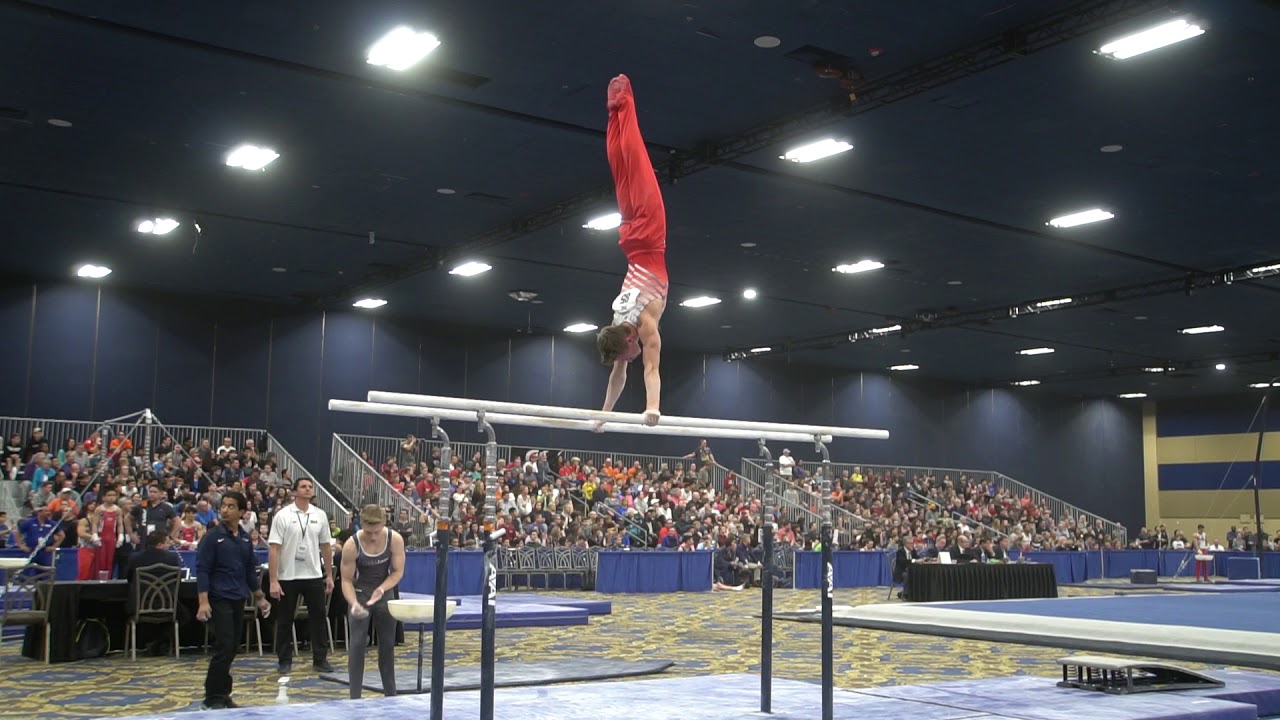 Kevin Penev - Parallel Bars - 2018 Winter Cup - Finals - YouTube