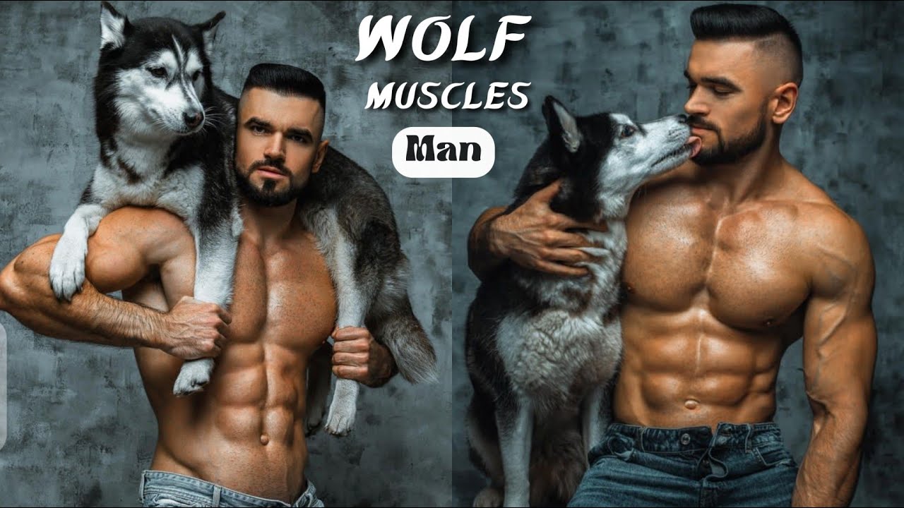 Wolf lover and muscles man | Mr . John fitness - YouTube