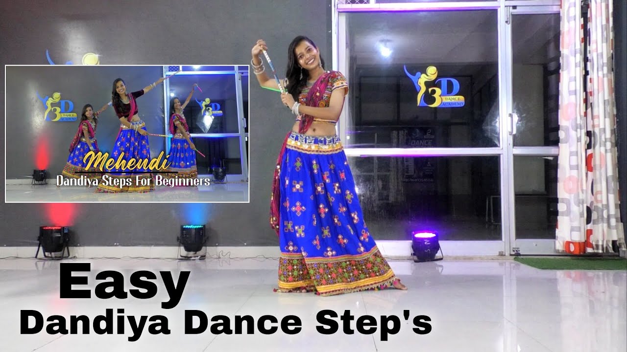 Easy Dandiya Dance Step हिंदी || Mehendi Dhvani Bhanushali ||Garba ...