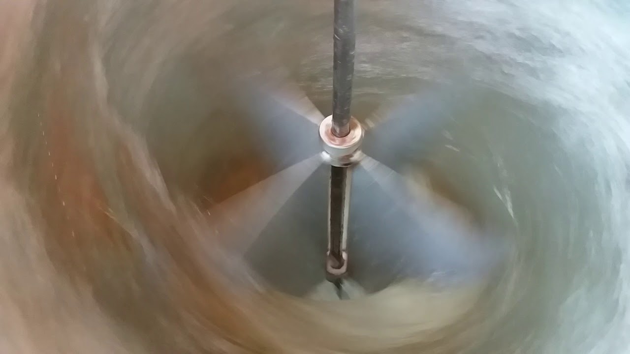 Gravitational water vortex turbines using straight blades - YouTube