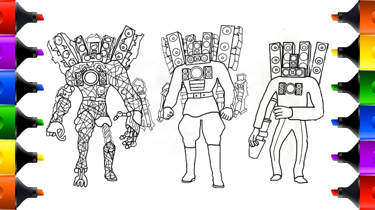How To COLOR EVOLUTION OF NEW CORRUPTED TITAN SPEAKERMAN / Skibidi ...