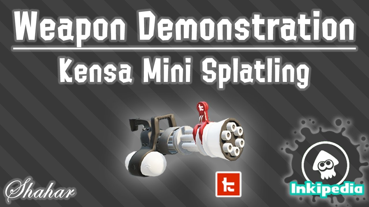 Splatoon 2 - Weapon Demonstration: Kensa Mini Splatling - YouTube