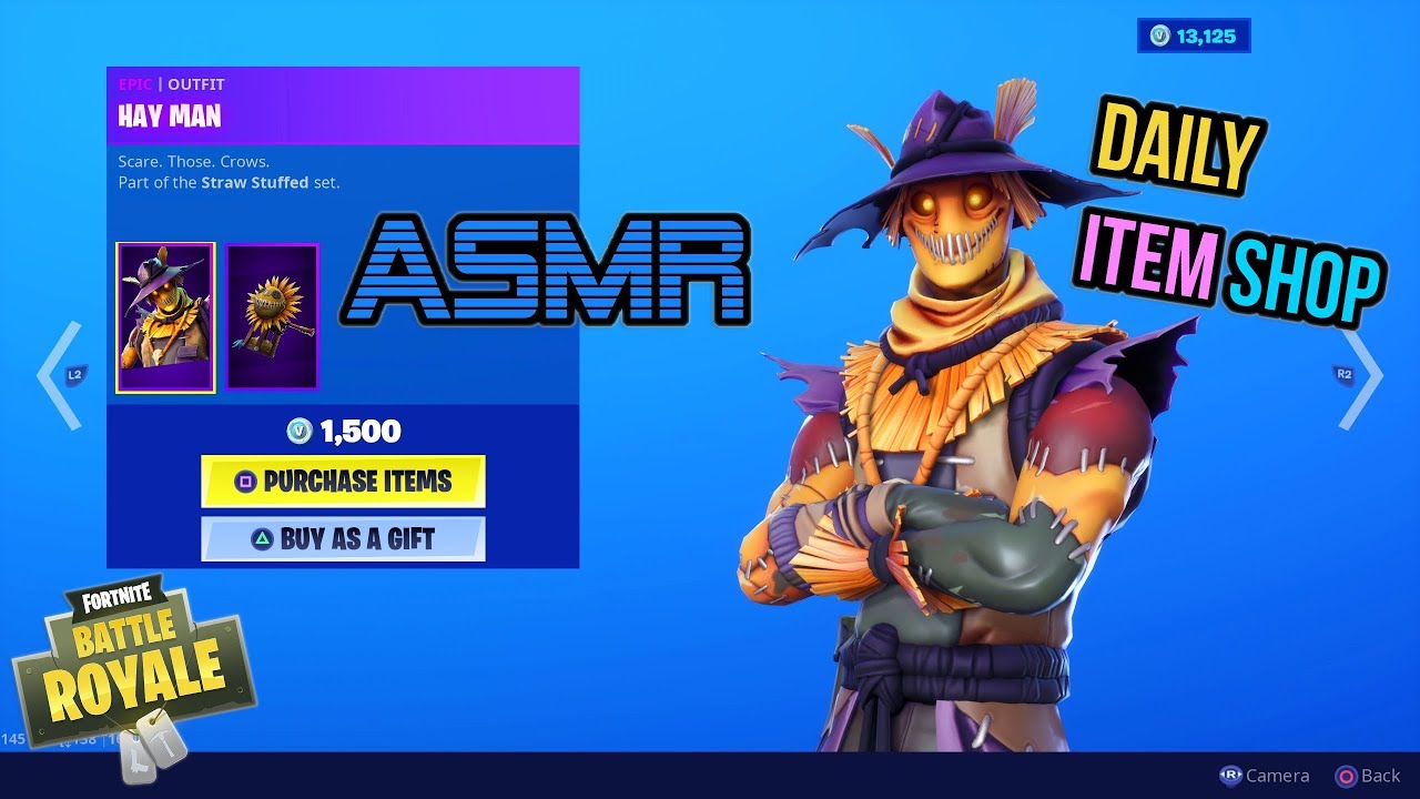 ASMR | Fortnite RARE Scarecrow Skins Set Is Back! Daily Item Shop 🎮🎧 ...