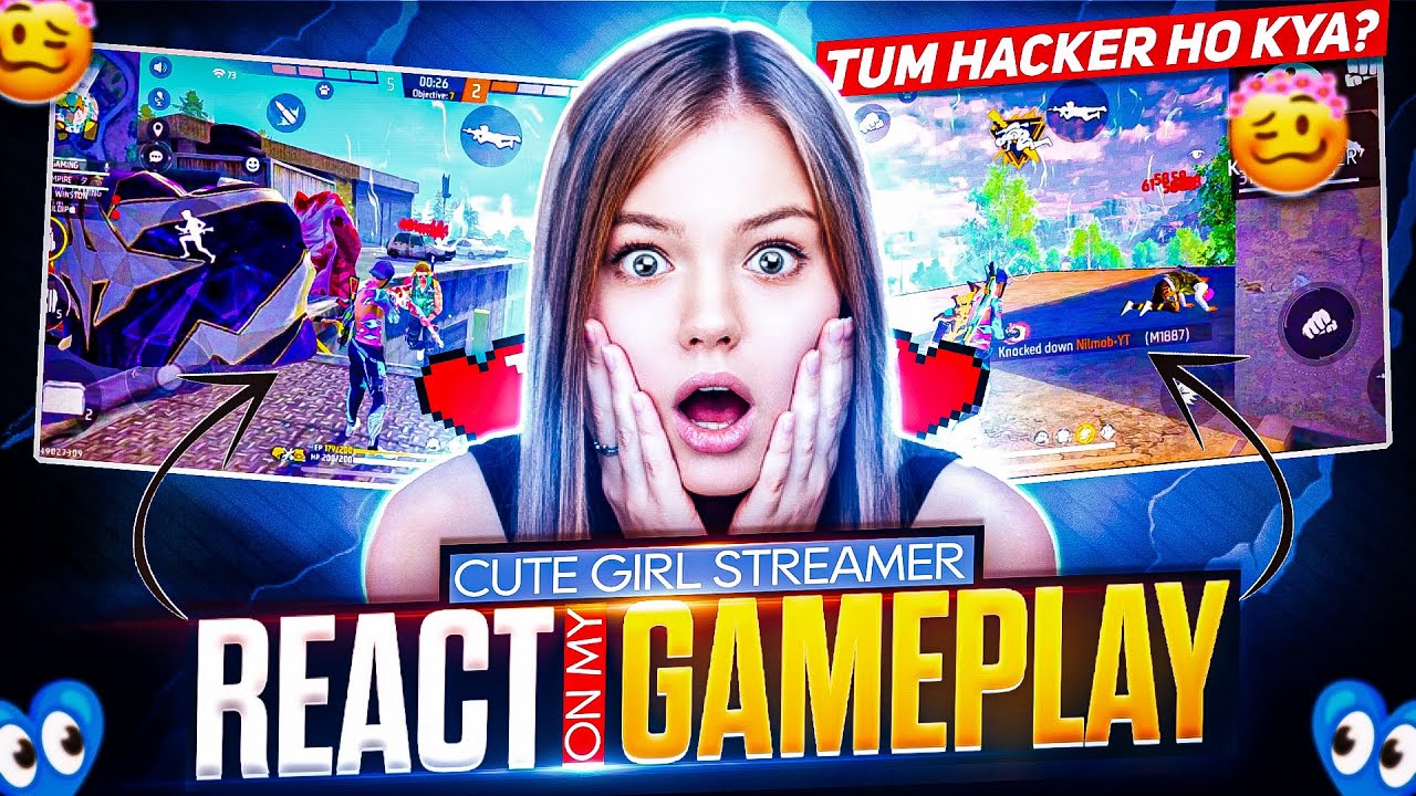 Cute Girl Streamer reaction on Nxt’s Best Mobile Player📱1v4 Gameplay😱🚀 ...