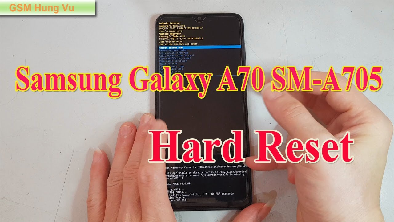 Hard Reset Samsung A70 SM-A705 forgot Password / Pattern lock Android ...
