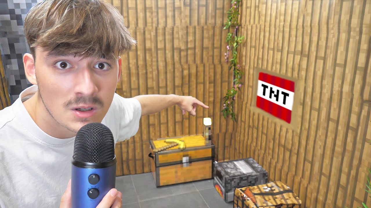 ASMR MINECRAFT IN REAL LIFE - YouTube