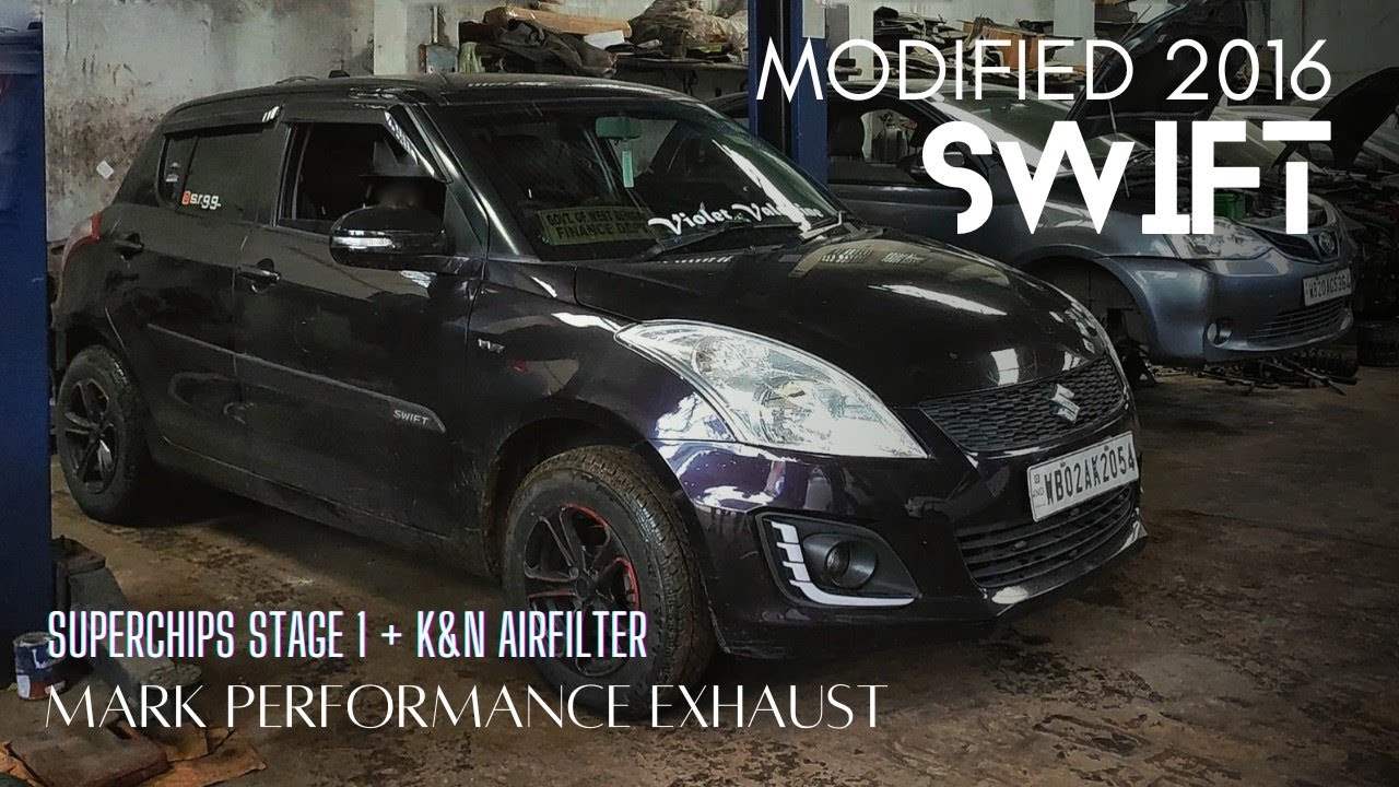 Modified Swift got a new exhaust system Mark Performance Exhaust & K&N ...