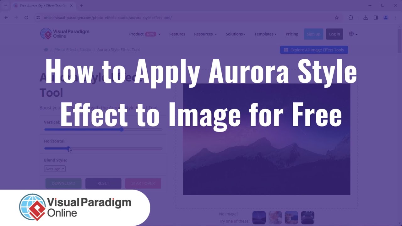 How to Apply Aurora Style Effect to Image for Free - YouTube
