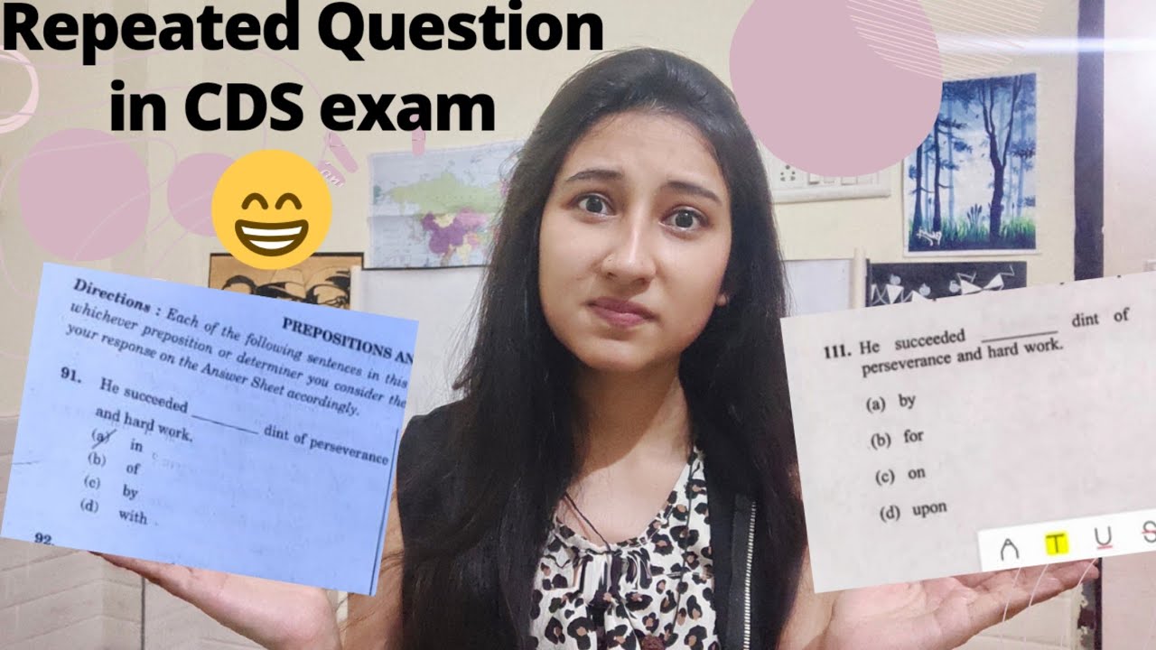 Repeated Question of CDS exam - YouTube