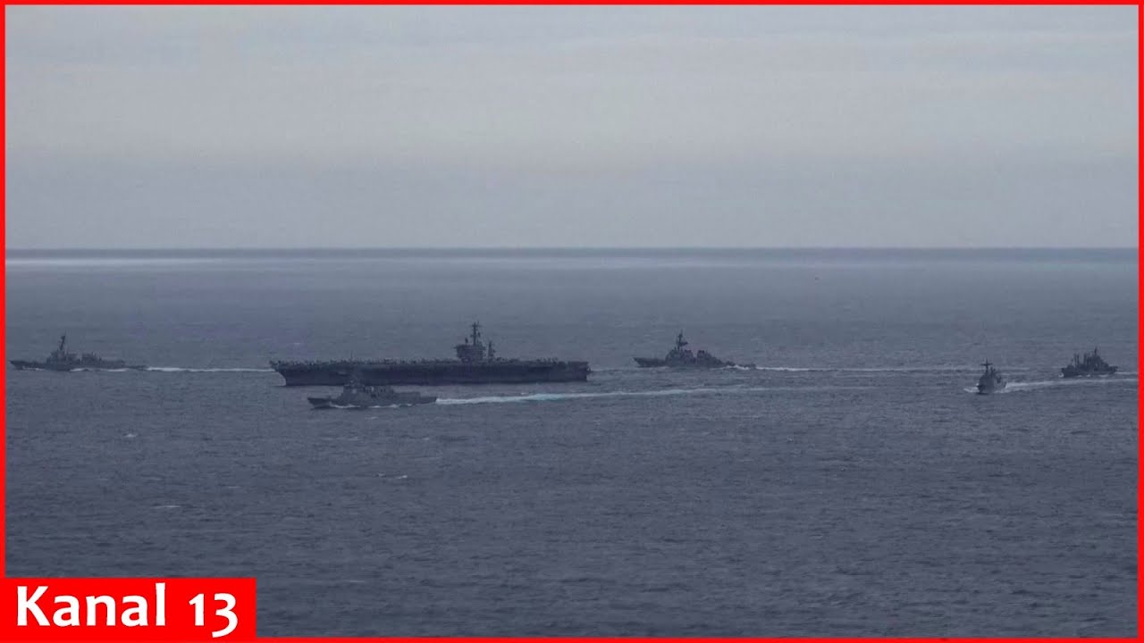 U.S. and South Korea stage joint naval drills - YouTube