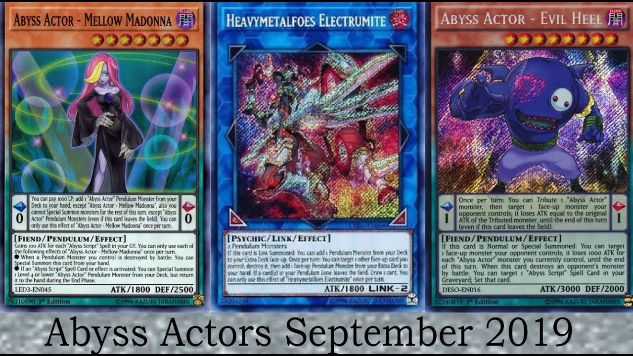 Abyss Actors September 2019 - YouTube