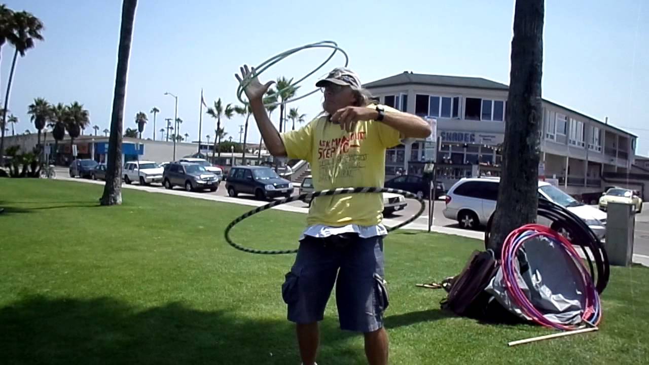 SD Hoop Guy does waist and hand hooping - YouTube