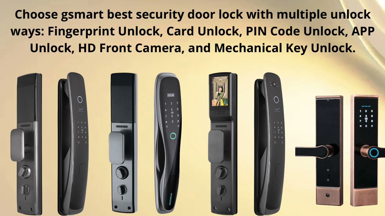 Go Keyless Gsmart Intelligent Security Door - YouTube