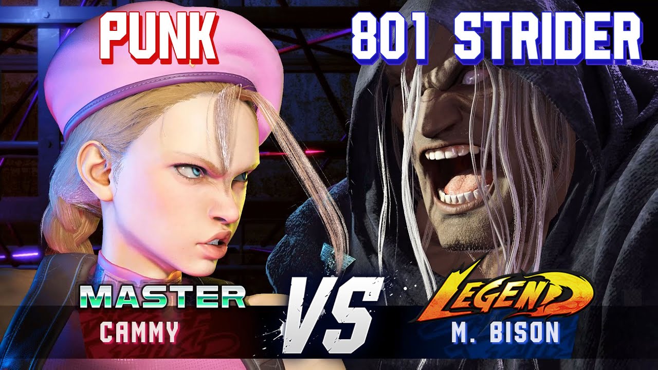 SF6 PUNK (Cammy) vs 801 STRIDER (M.Bison) High Level Gameplay - YouTube