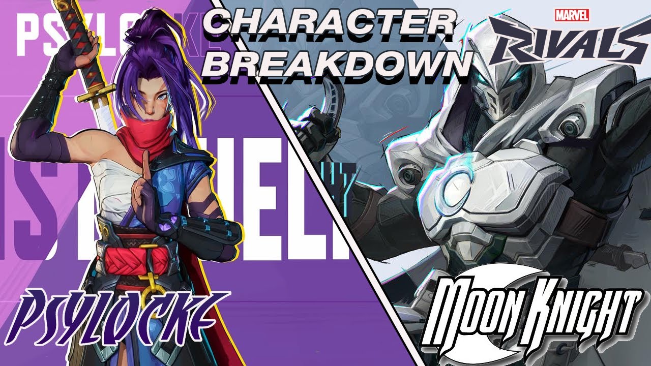 MARVEL RIVALS | PSYLOCKE AND MOON KNIGHT CHARACTER BREAKDOWN | REVEAL ...