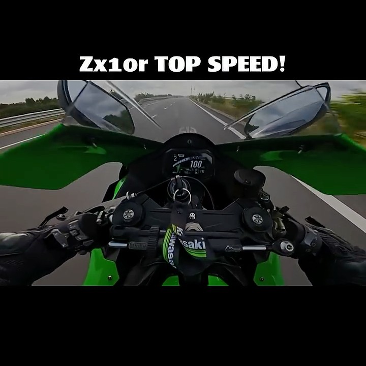 The Kawasaki ZX10R top speed!! #kawasaki #zx10r #superbike #shorts # ...