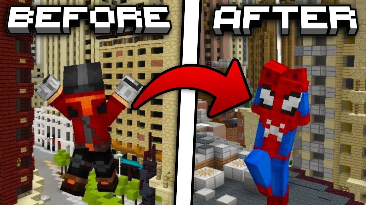 This Spider-Man Add-On is INSANE in Minecraft Bedrock - YouTube