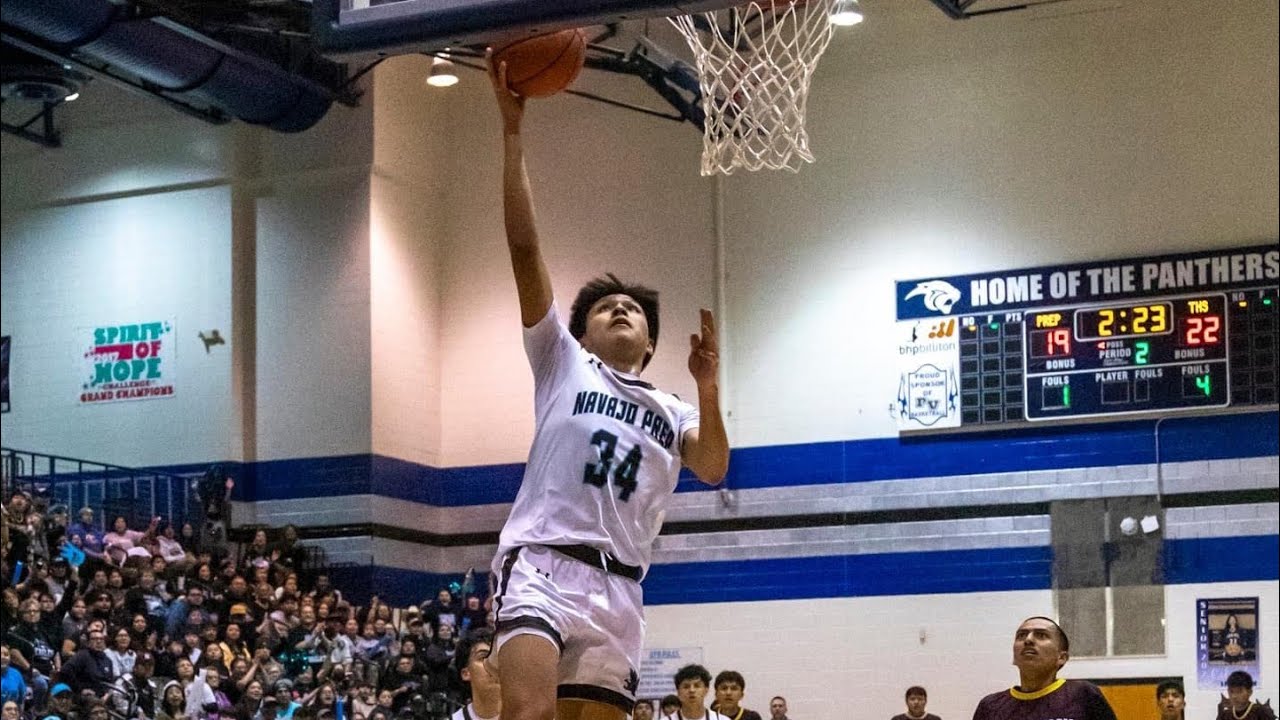 Orion King #34 Navajo Prep Eagles Highlights from Tohatchi Cougars ...