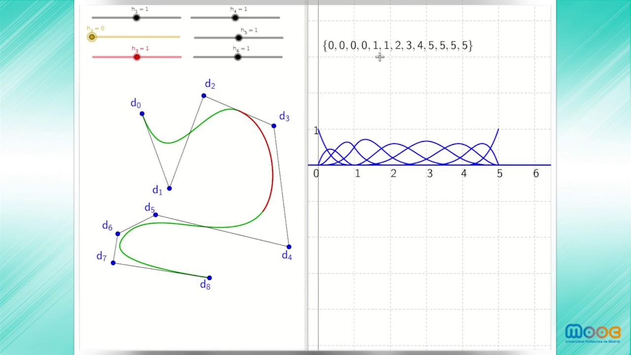 MOOC Curves 8.9: Non-smooth B-spline curves - YouTube