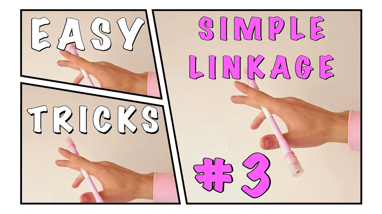 Penspinning simple linkage (short combination). Part 3. Pen trick tutorial - YouTube