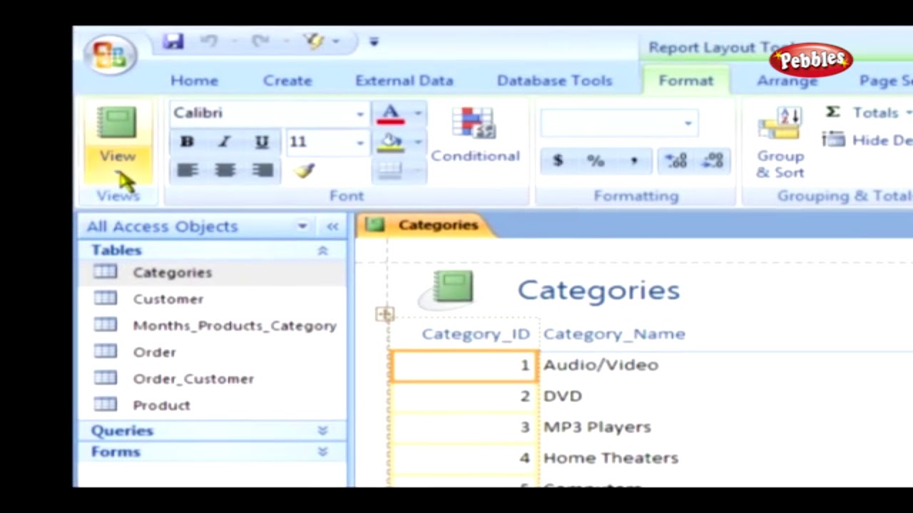 Creating Reports using Report Command || Access Tutorial for Beginners ...