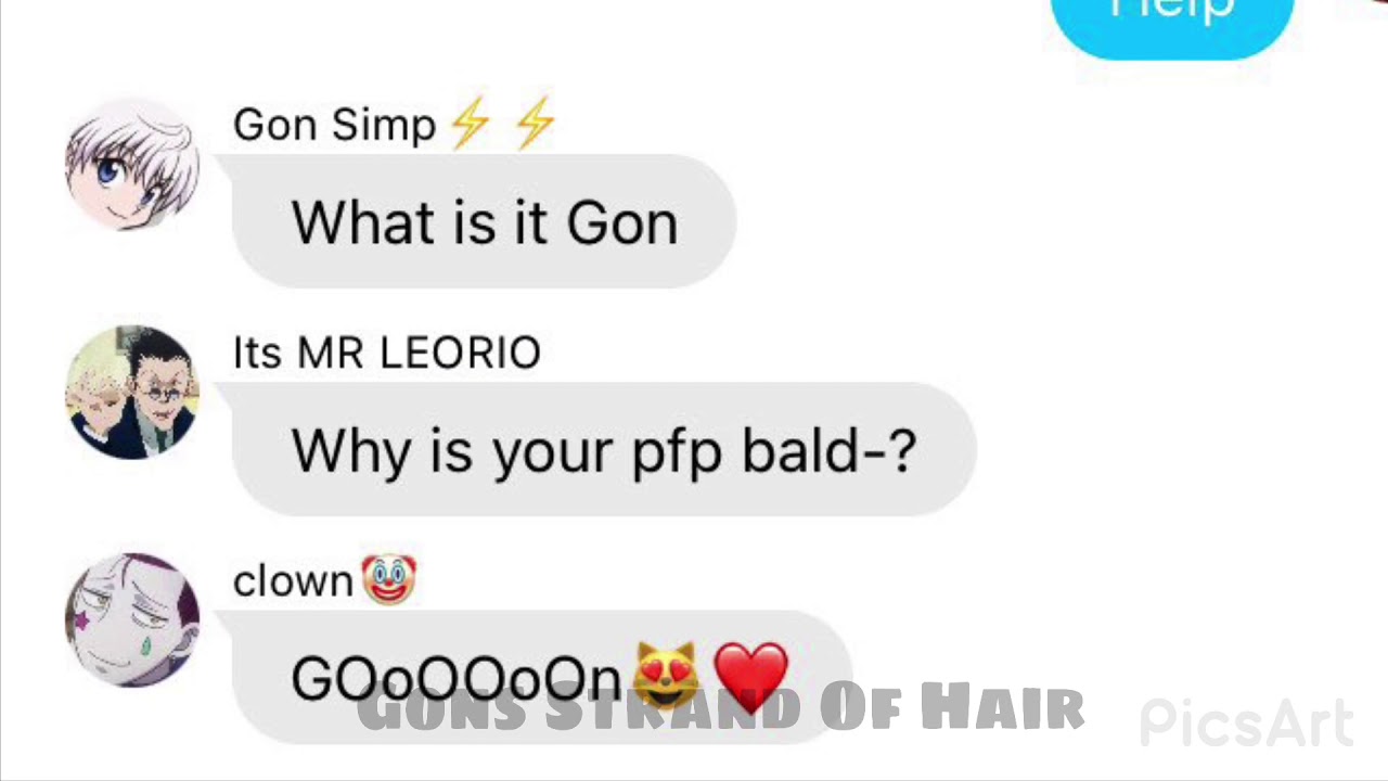 Gon Is Bald?! | Hunter x Hunter Texting video - YouTube