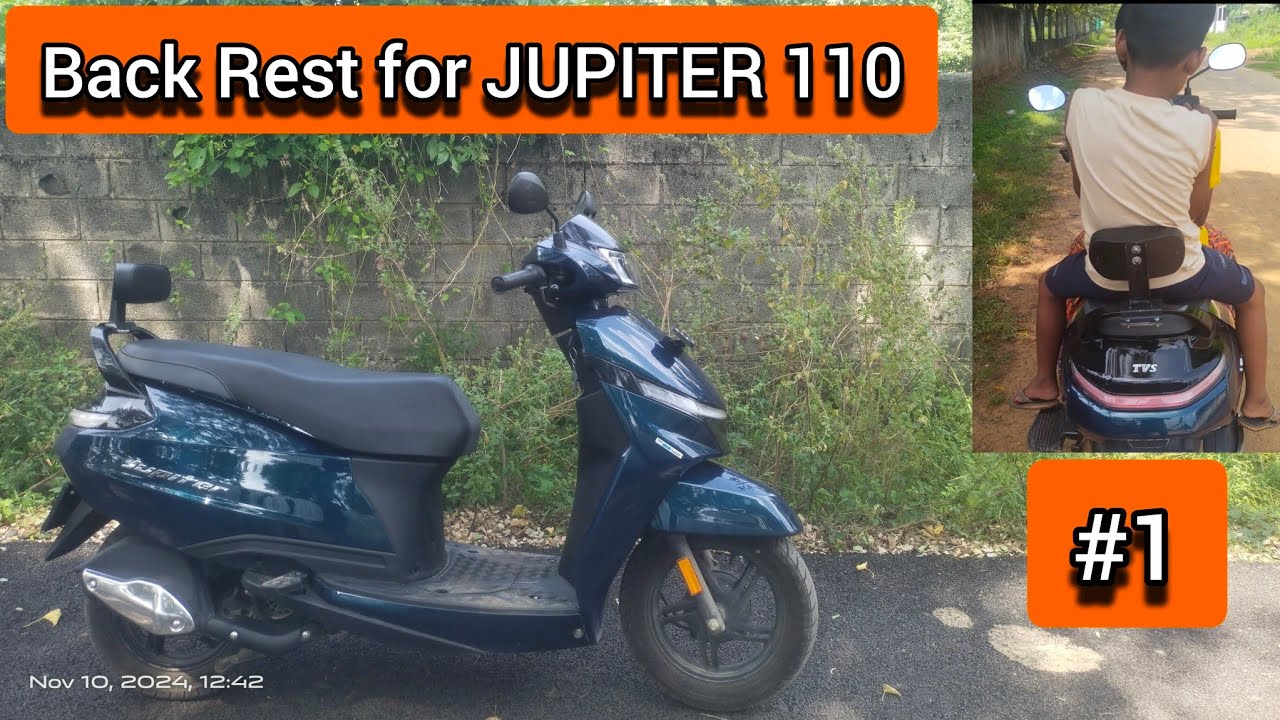 😍Back Rest for JUPITER 110 🤩| Must have accessories for comfort and ...