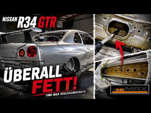 TimeMax / Vorsicht Heiß! R34 GTR Hohlraum mit Fett Konservieren!