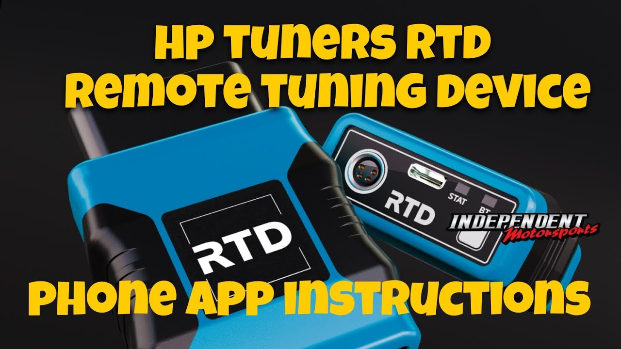 HP tuners RTD remote tuning dongle Phone app version demonstration ...