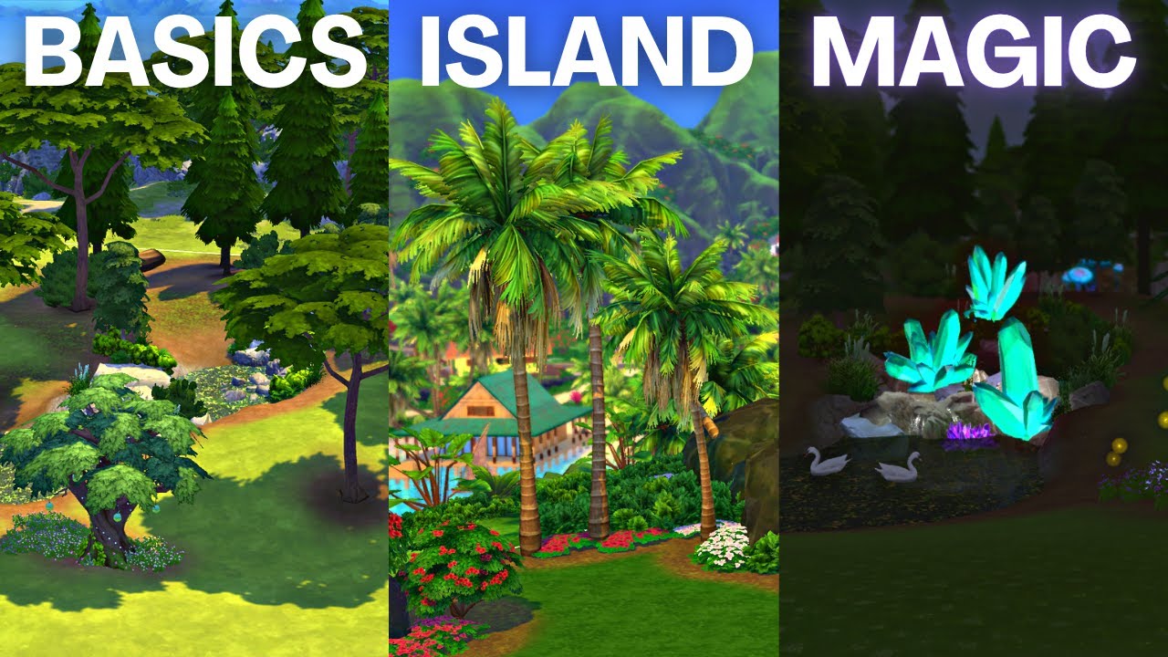How To Create A Forested Lot In The Sims 4 - Basic Forest, Island Lots ...