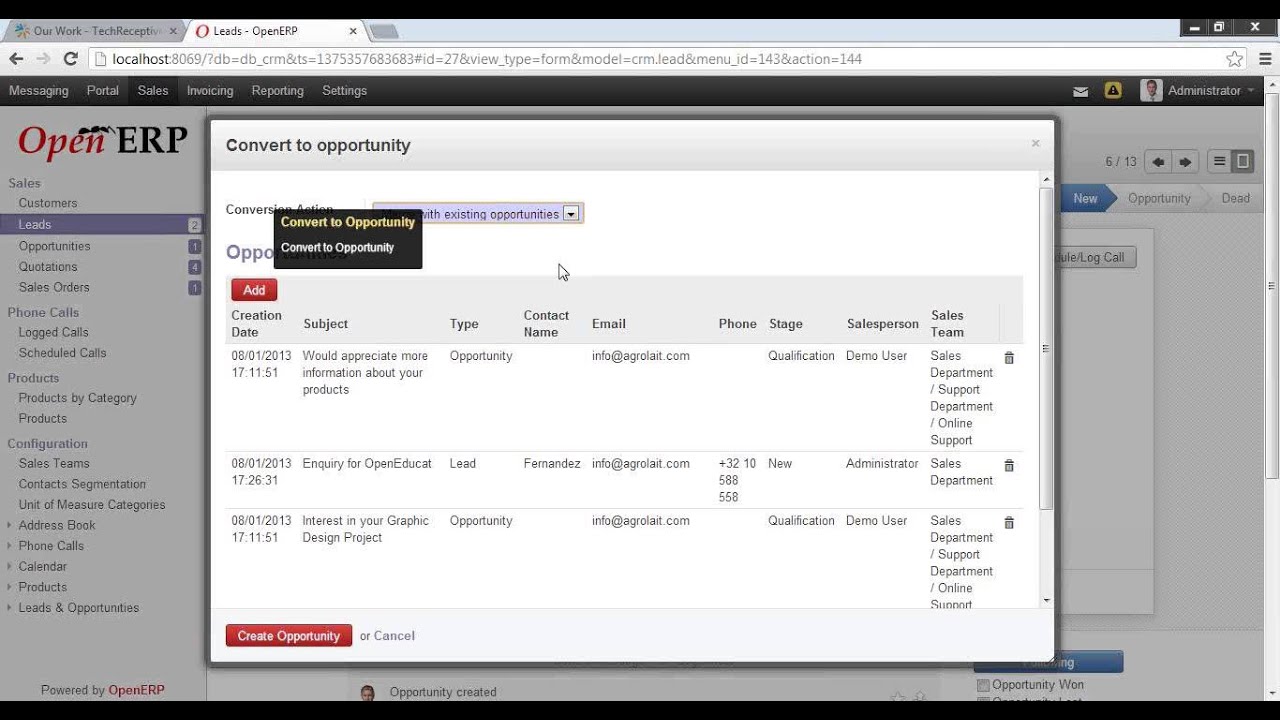 Webinar : 2. OpenERP CRM - YouTube